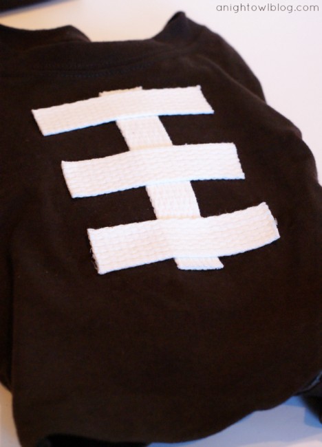 DIY No-Sew Football Tee - A Night Owl Blog