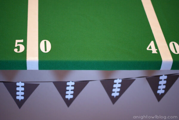Easy Football Field Party Table - A Night Owl Blog