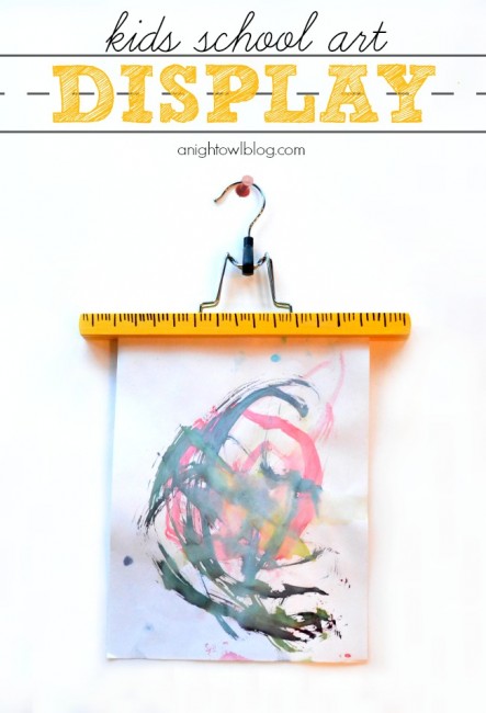 Back to School Kids Art Display - A Night Owl Blog