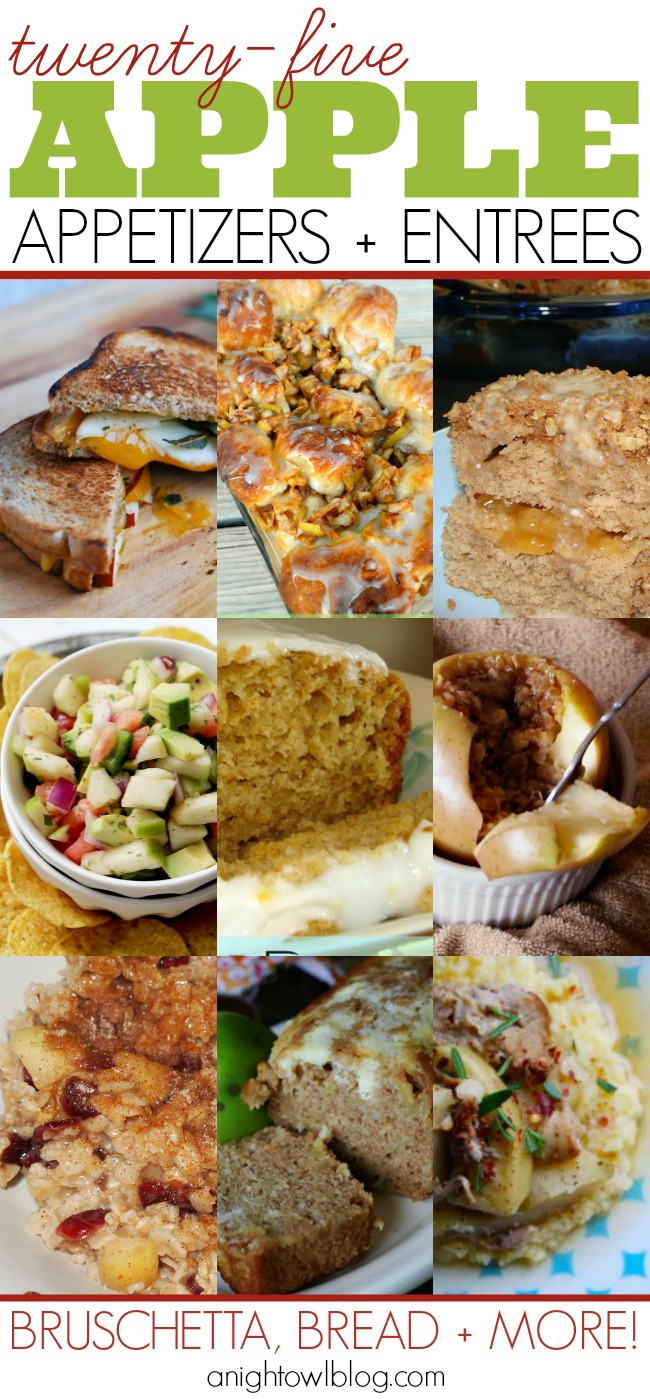 25 Awesome Apple Recipes – Appetizers, Entrees and More! - A Night Owl Blog