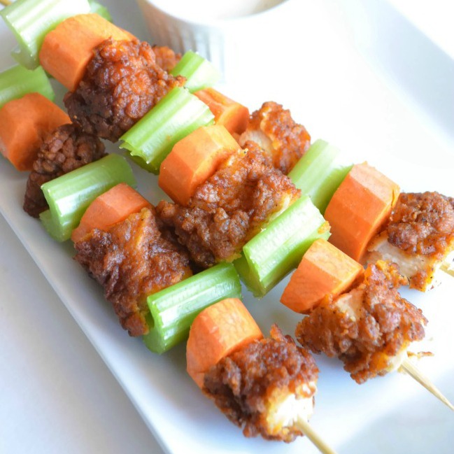 Buffalo Chicken Kabobs - A Night Owl Blog