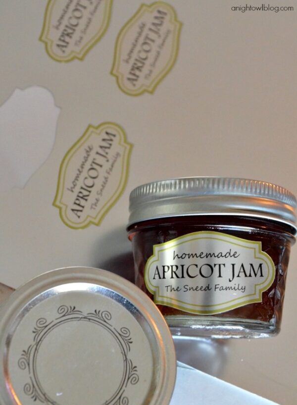 Custom Mason Jar Labels with Silhouette Specialty Media - A Night Owl Blog