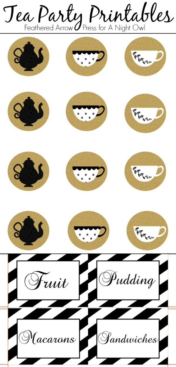 Tea Party Printables - A Night Owl Blog