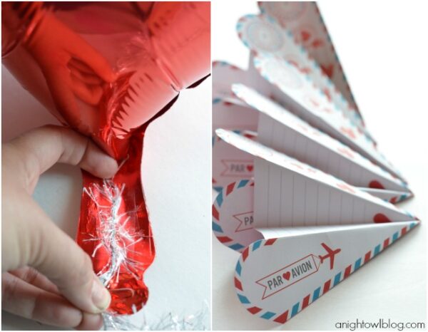 Flying Paper Airplane Valentines - A Night Owl Blog