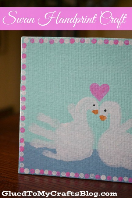 Swan Handprint Craft - A Night Owl Blog