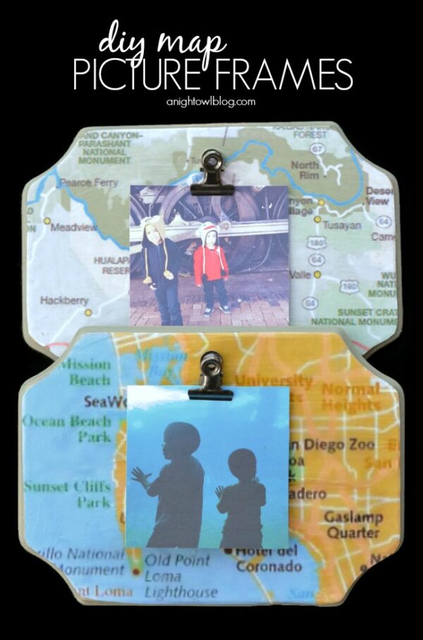 DIY Map Frames – Decorating with Pictures - A Night Owl Blog