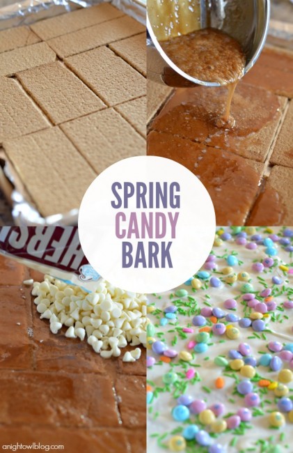 Easy Spring Candy Bark - A Night Owl Blog