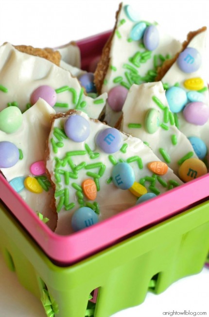 Easy Spring Candy Bark - A Night Owl Blog