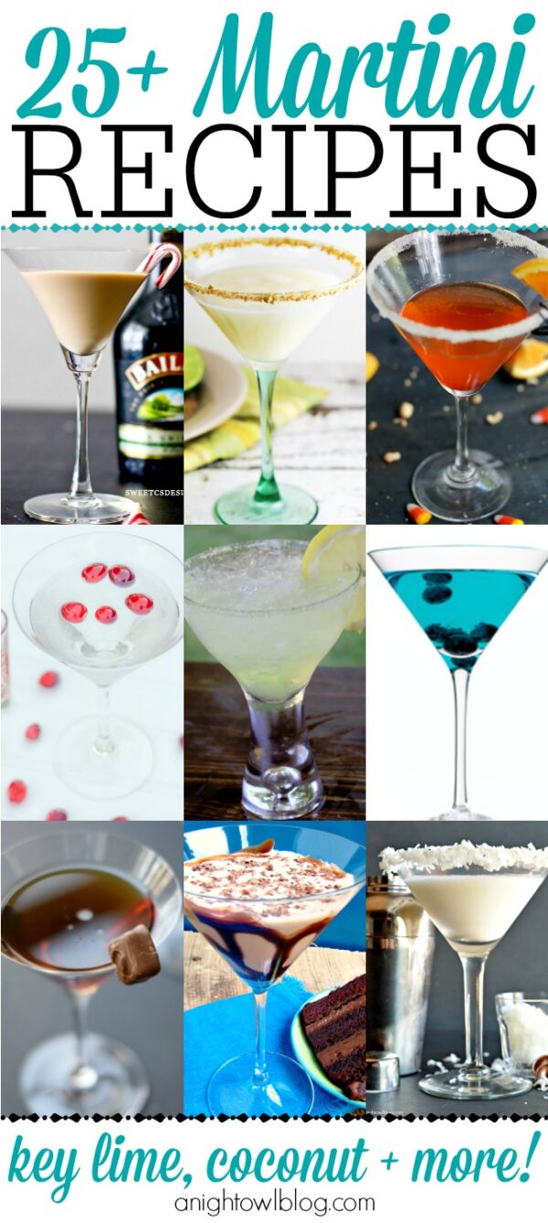 25+ Martini Recipes - A Night Owl Blog