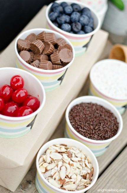 Quick and Easy Ice Cream Bar - A Night Owl Blog