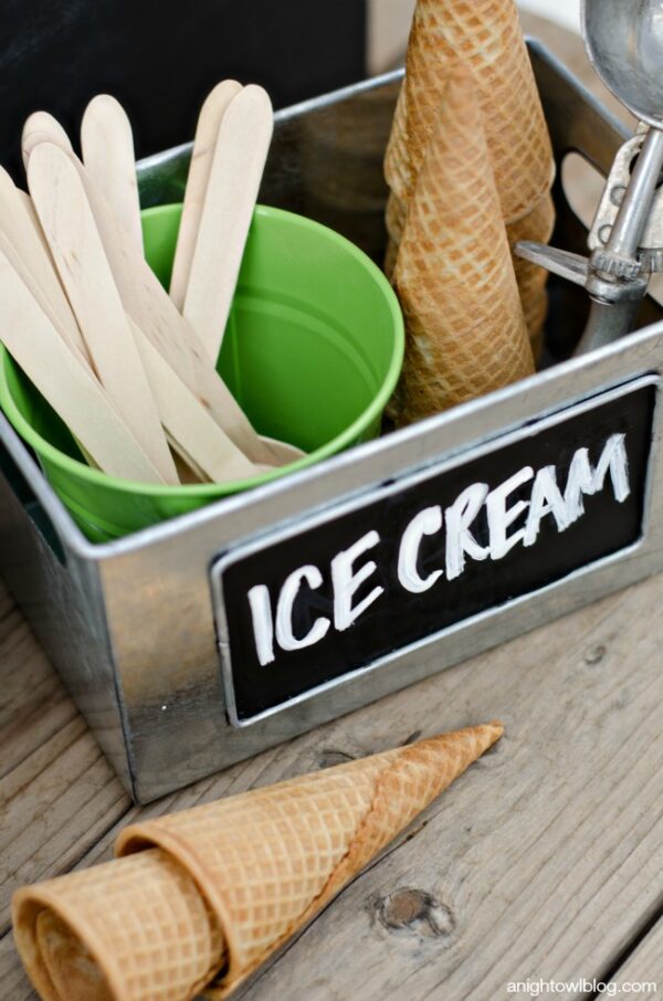 Quick and Easy Ice Cream Bar - A Night Owl Blog