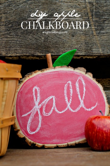 DIY Apple Chalkboard - A Night Owl Blog