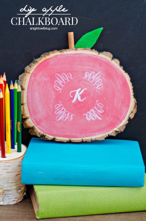 DIY Apple Chalkboard - A Night Owl Blog