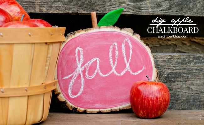 DIY Apple Chalkboard - A Night Owl Blog