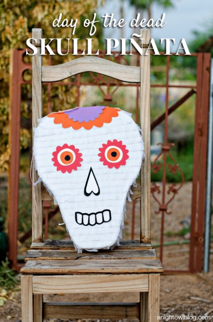 Day of the Dead Skull Pinata - A Night Owl Blog