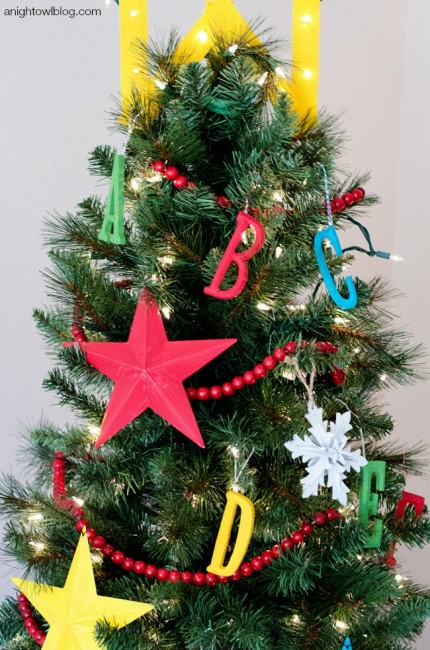 ABC Kids Christmas Ornaments - A Night Owl Blog
