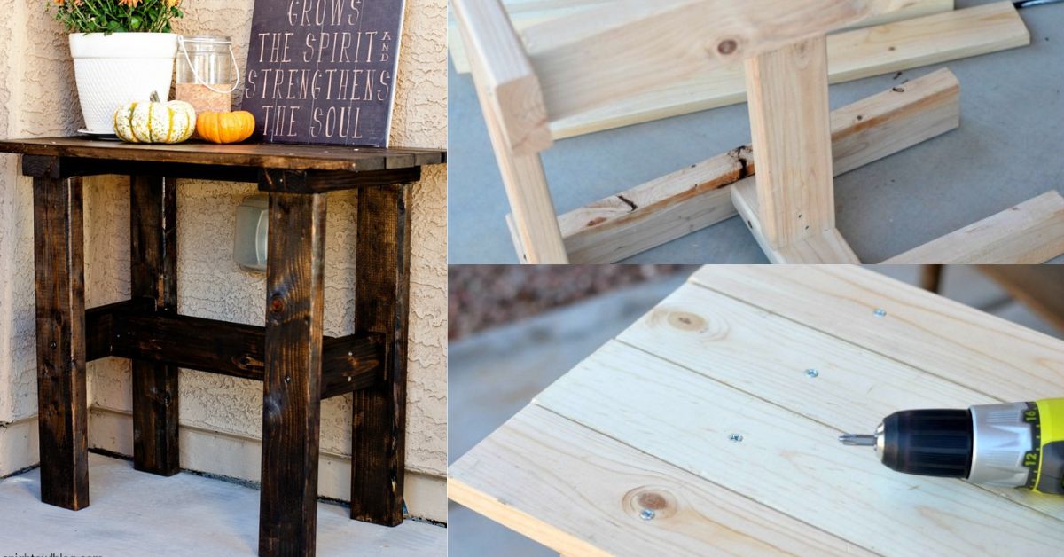 DIY Porch Table - A Night Owl Blog