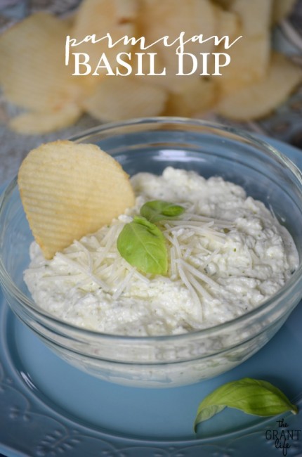 Creamy Parmesan Basil Dip - A Night Owl Blog