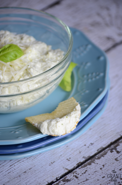 Creamy Parmesan Basil Dip - A Night Owl Blog