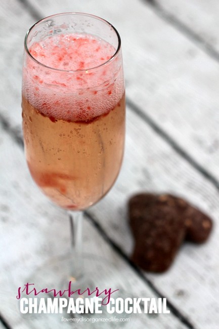 Strawberry Champagne Cocktail - A Night Owl Blog