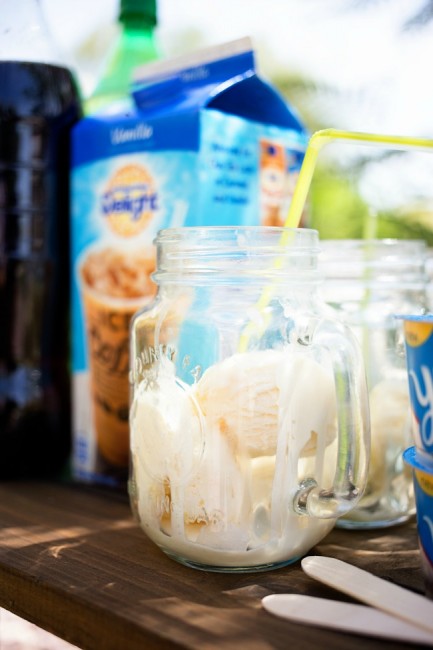 Easy Ice Cream Float Bar - A Night Owl Blog