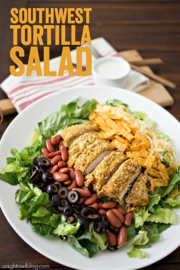Southwest Tortilla Salad - A Night Owl Blog