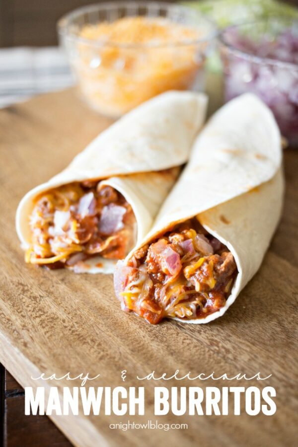 Easy MANWICH Burritos - A Night Owl Blog