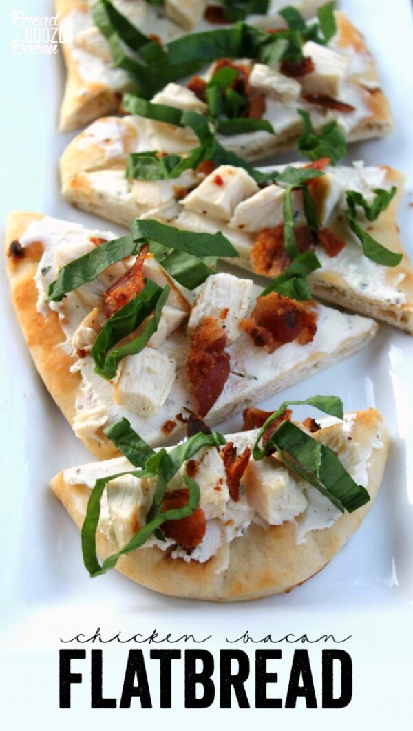 Chicken Bacon Flatbread - A Night Owl Blog