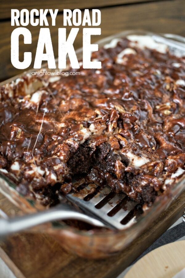 Rocky Road Cake - A Night Owl Blog