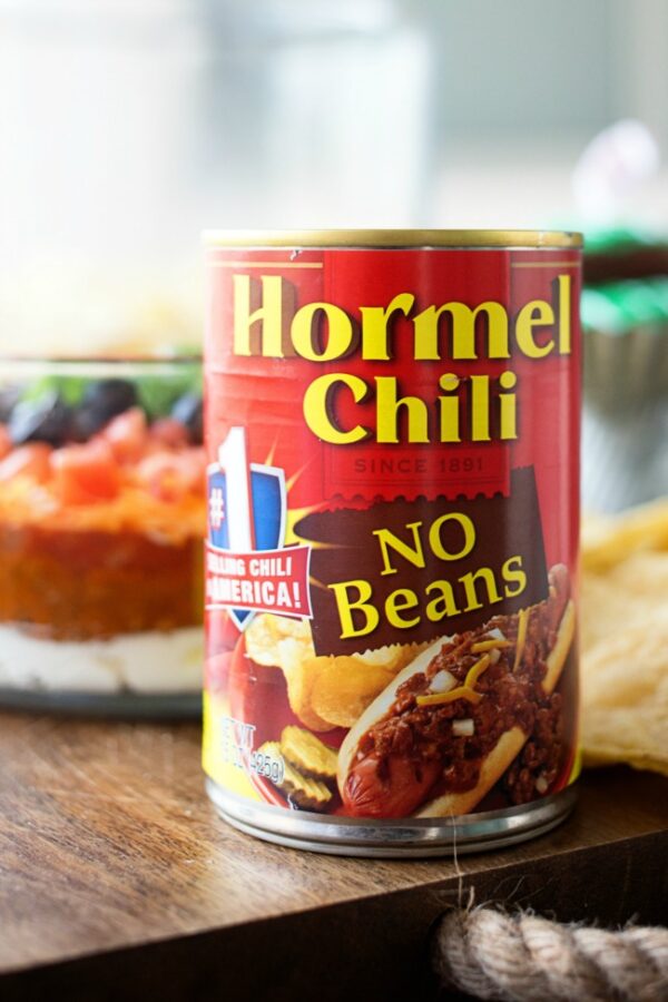 Chili Cheese 7 Layer Dip - A Night Owl Blog