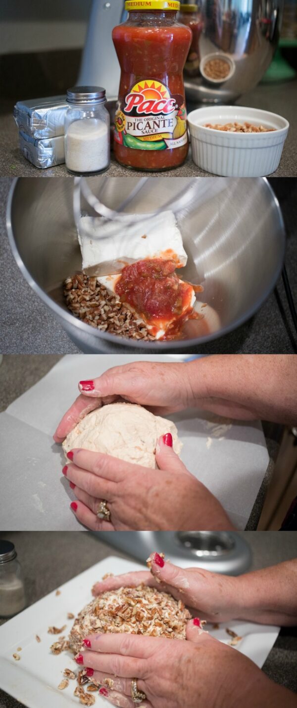 Easy Salsa Cheese Ball - A Night Owl Blog