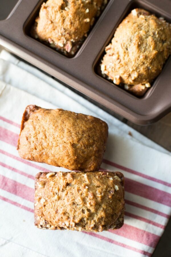 Banana Bread Mini Loaves - A Night Owl Blog