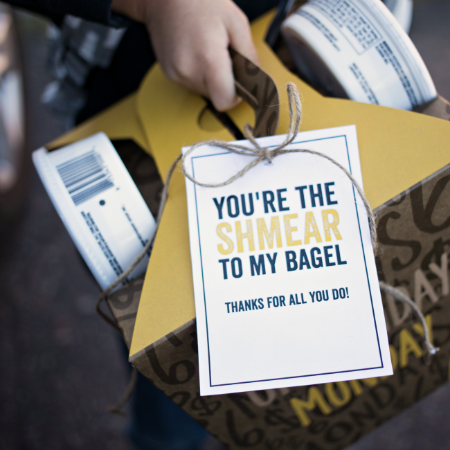 Breakfast Bagel Gift Basket - A Night Owl Blog