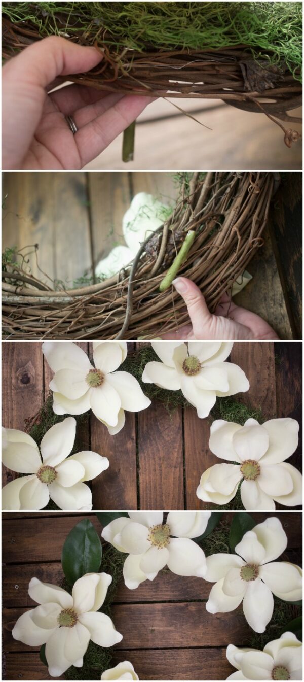 DIY Magnolia Wreath - A Night Owl Blog