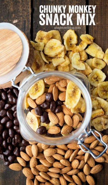 Chunky Monkey Snack Mix - A Night Owl Blog