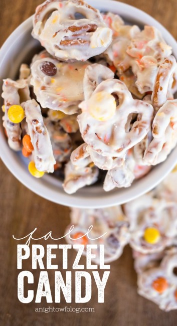 Fall Pretzel Candy - A Night Owl Blog