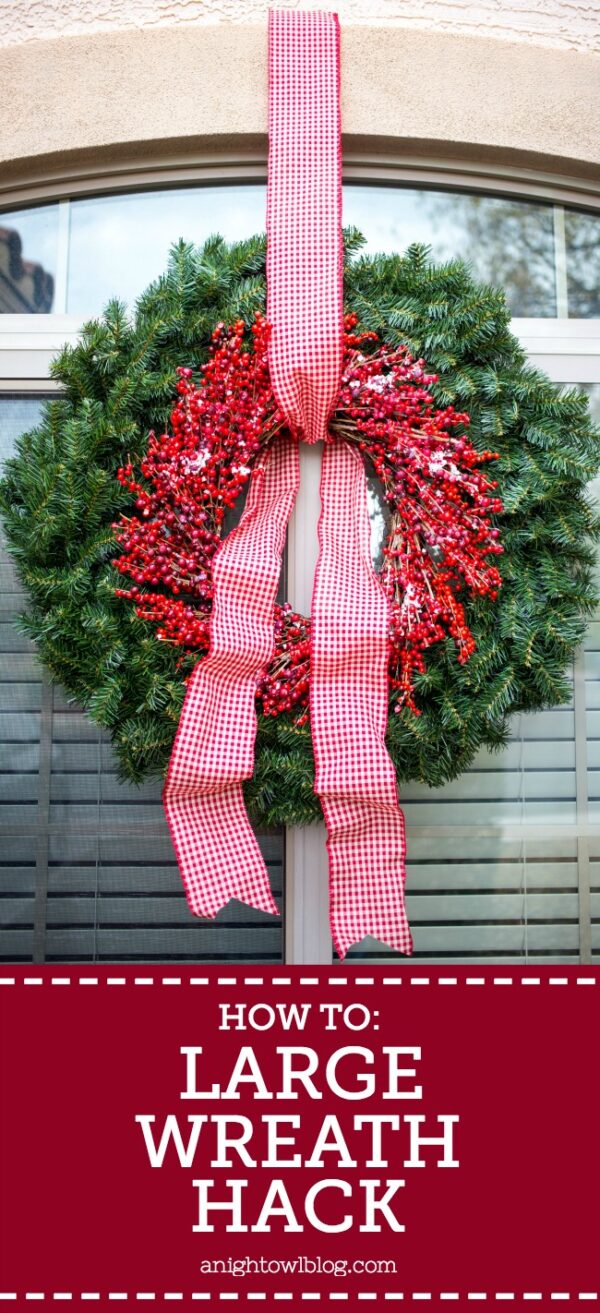 Large Wreath Hack - A Night Owl Blog