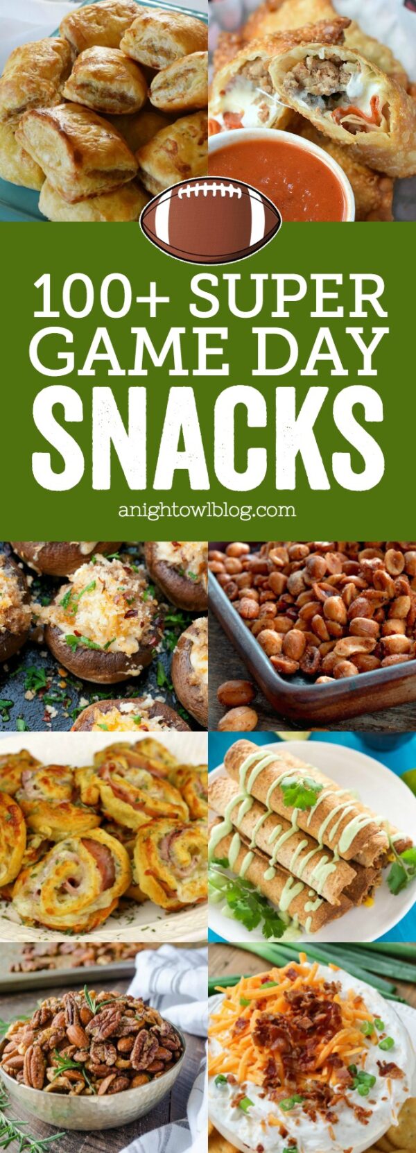100+ Super Game Day Snacks - A Night Owl Blog