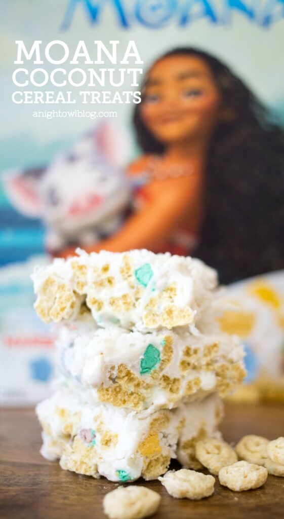 Moana Coconut Cereal Treats - A Night Owl Blog
