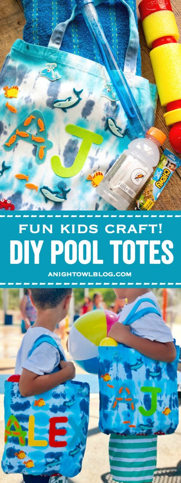 DIY Pool Totes - A Night Owl Blog