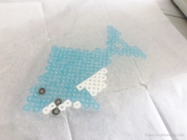 Shark Perler Bead Pattern | Shark Keychains - A Night Owl Blog