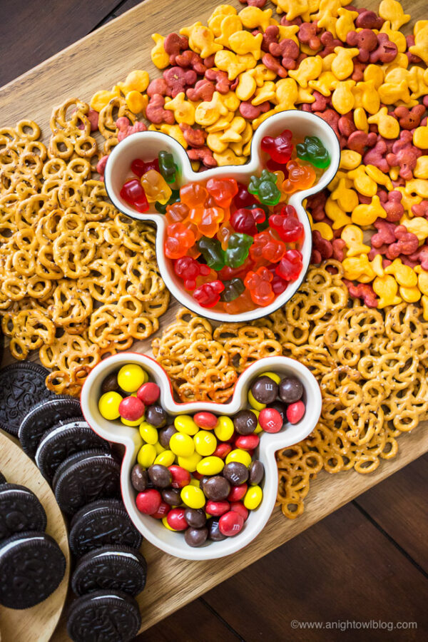 Mickey Mouse Themed Snack Board - A Night Owl Blog