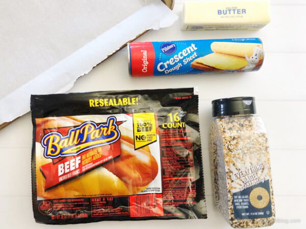 Everything Bagel Hot Dog Bites - A Night Owl Blog
