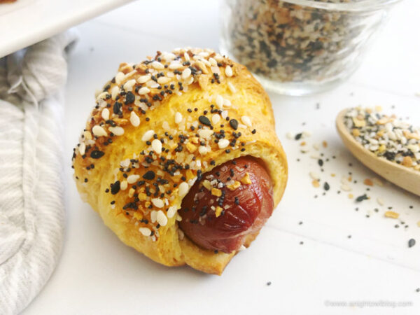 Everything Bagel Hot Dog Bites - A Night Owl Blog