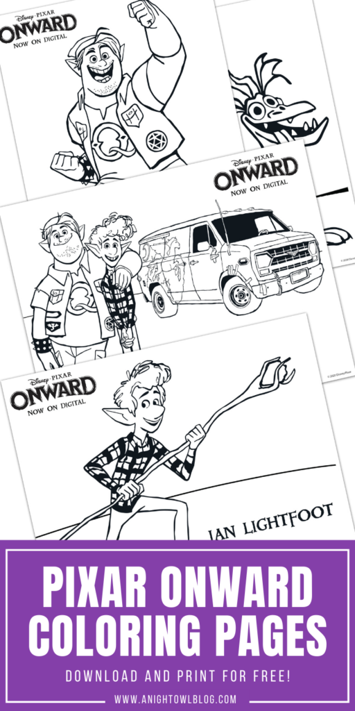 Pixar Onward Coloring Pages - A Night Owl Blog
